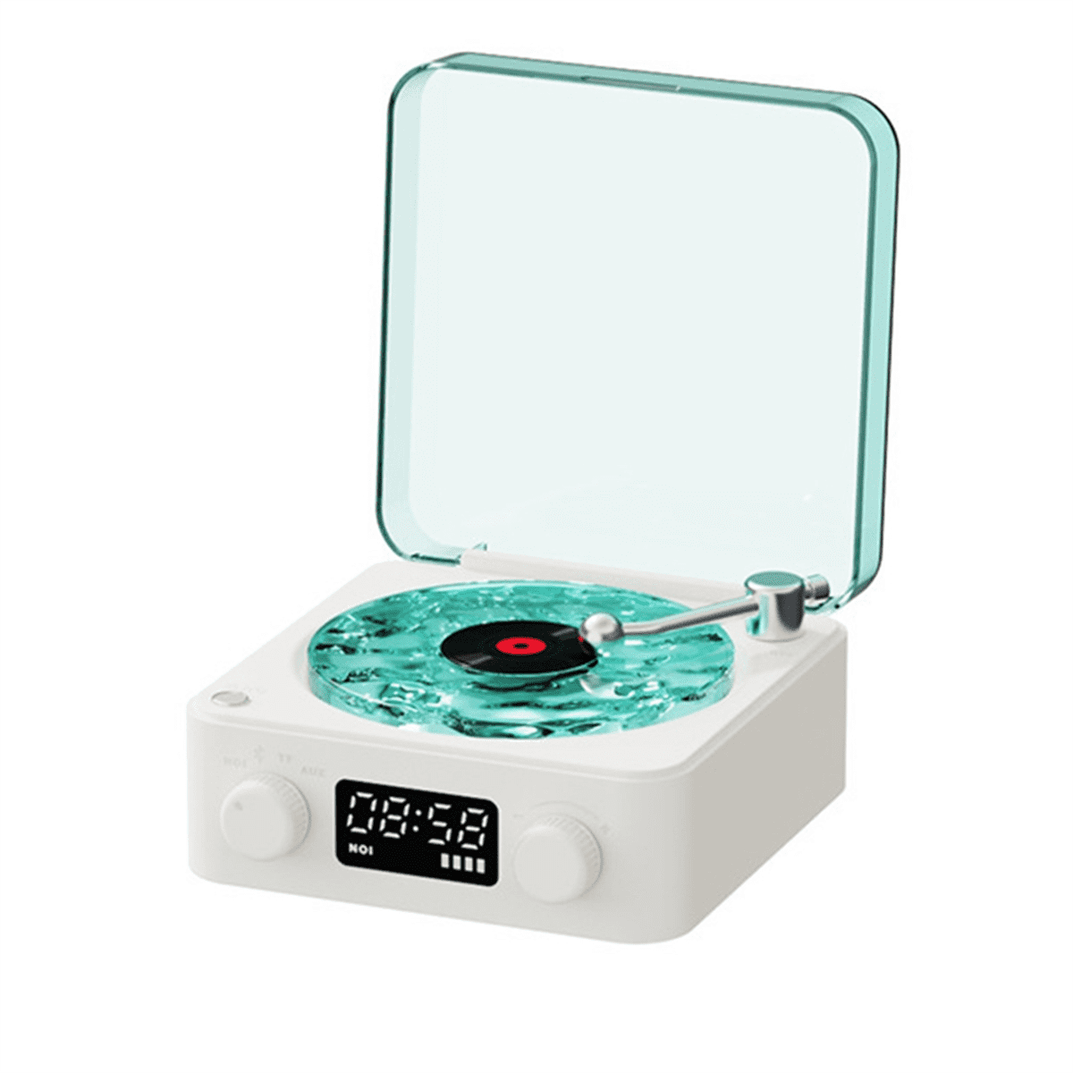 KW03 Retro Vinyl Record Speaker RGB Wireless Bluetooth 5.0 Turntable ...