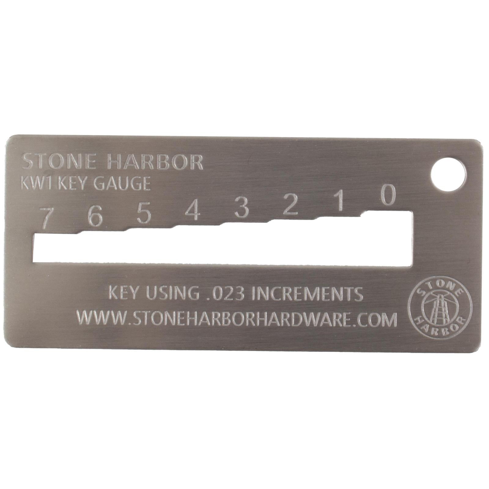 KW1 Precision Key Gauge, Keying Part by Stone Harbor Hardware - Walmart.com