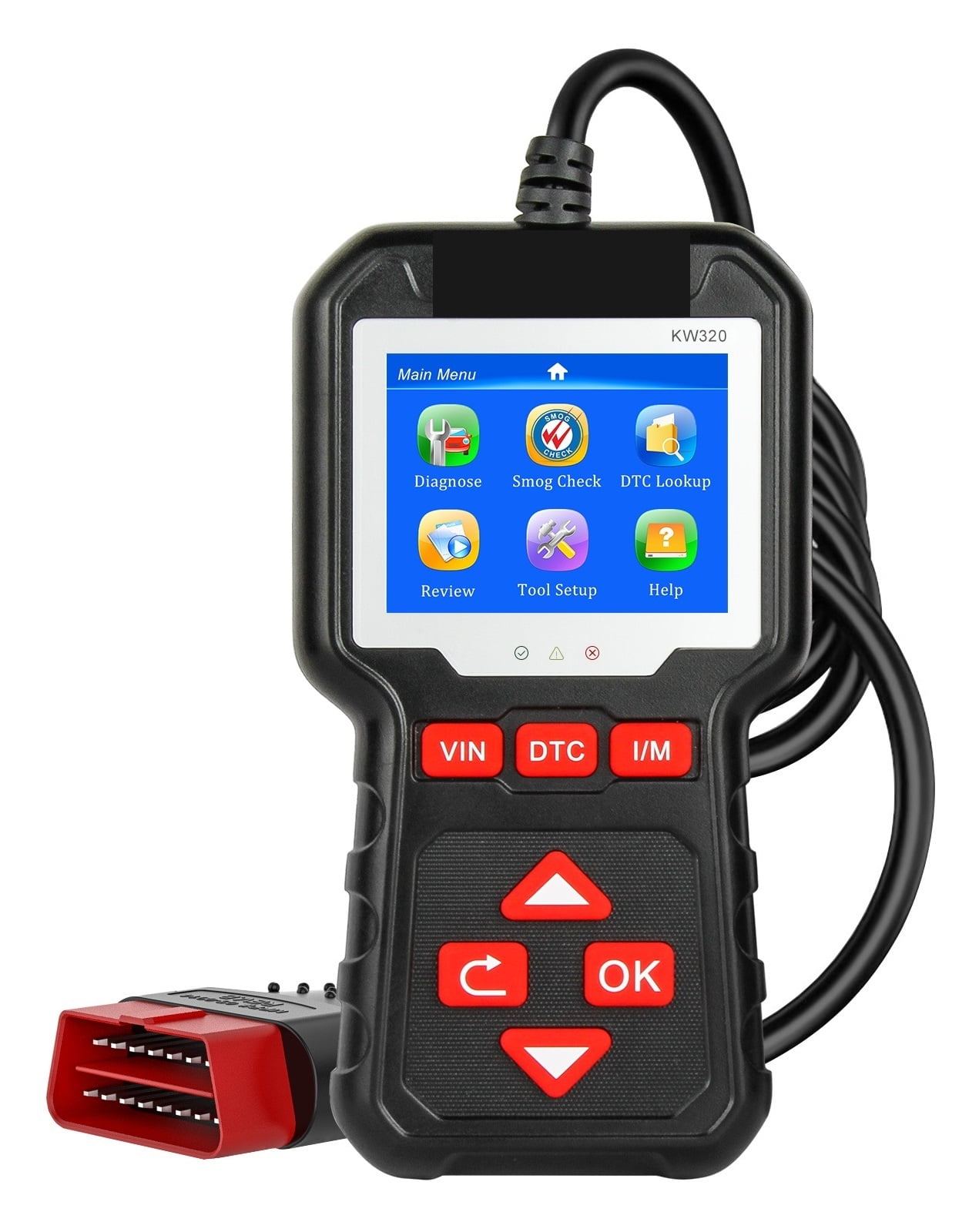 KW320 Obd2 Car Scanner Auto Tools Obd 2 Diagnostic Tool Automotive ...