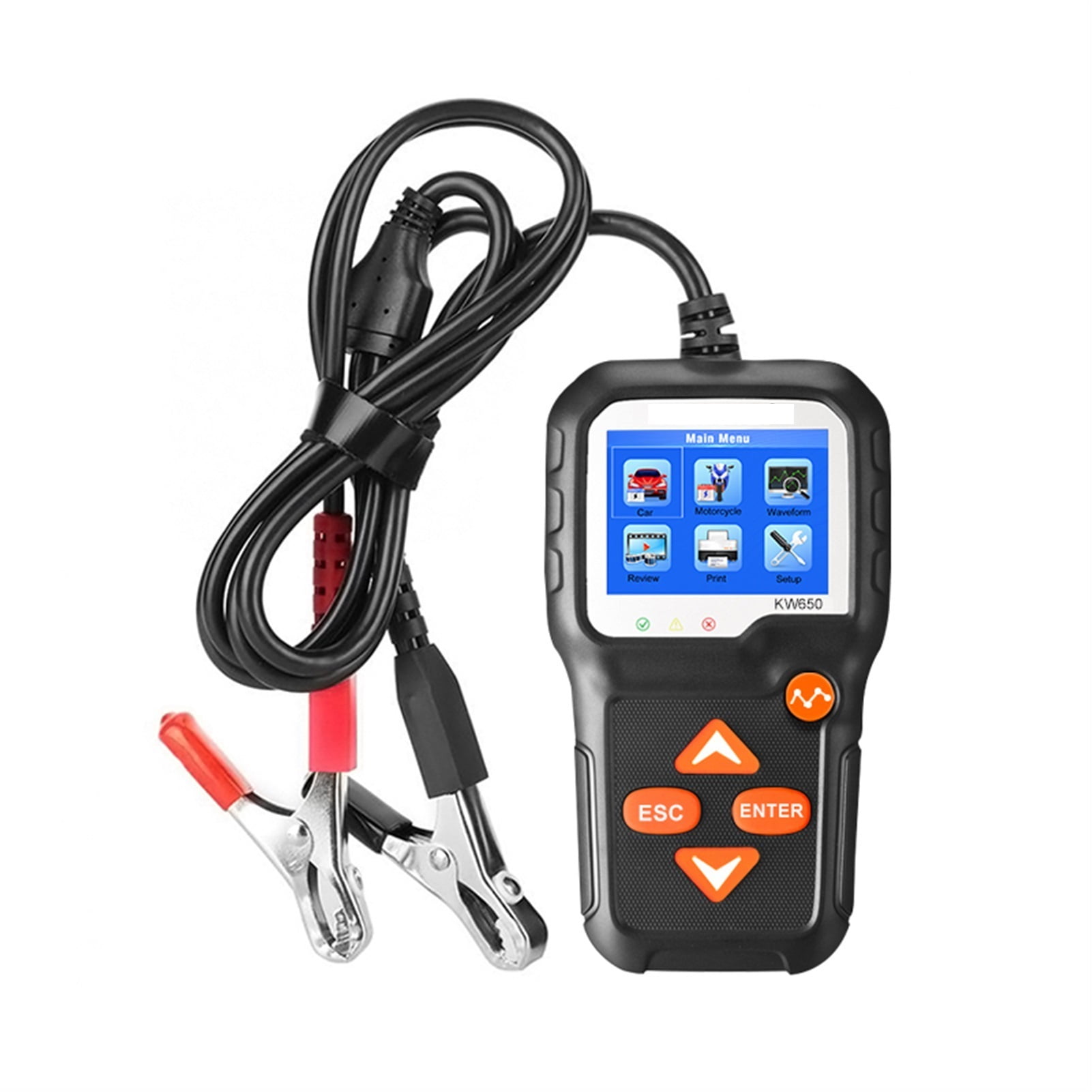 KW650 Auto Motorcycle BatteryTester 12V 6V Battery System Analyzer ...