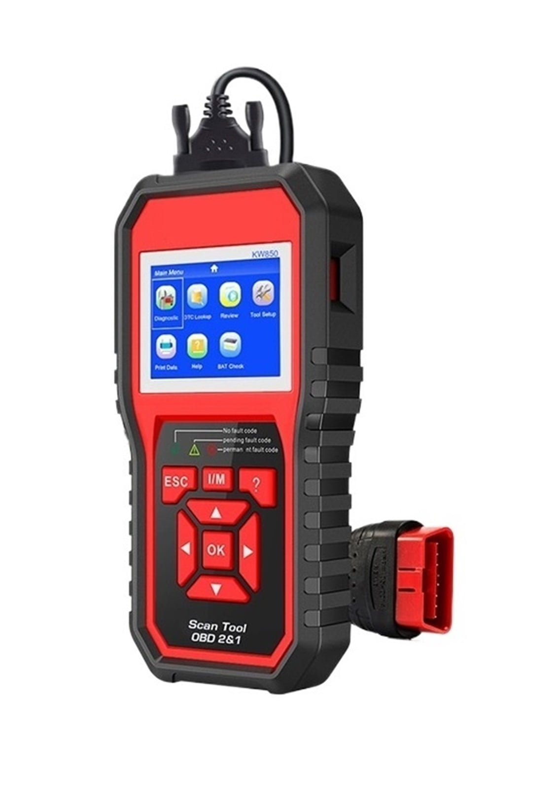 KW850 OBD2 CAN BUS Code Reader OBD2 Scanner Car Engine Fault Code ...