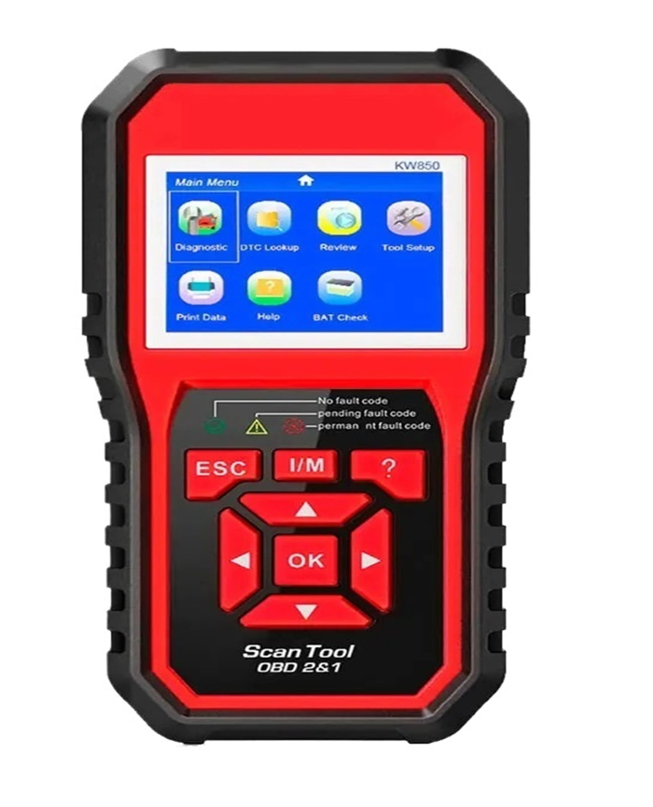 KW850 OBD2 Car Scanner Professional Car Diagnostic Scanner Tools OBD 2 Automotive Code Reader ...