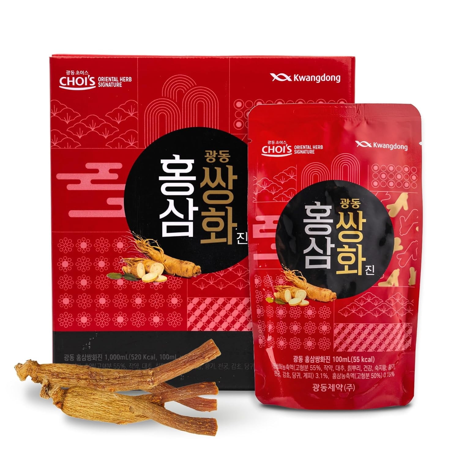 KWANGDONG Red Ginseng Korean Herbal Tea – Immune Support, Energy Boost ...