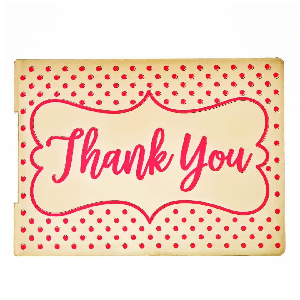 KWELLAM Thank You Plastic OIF8 Embossing Folders for Card Making ...