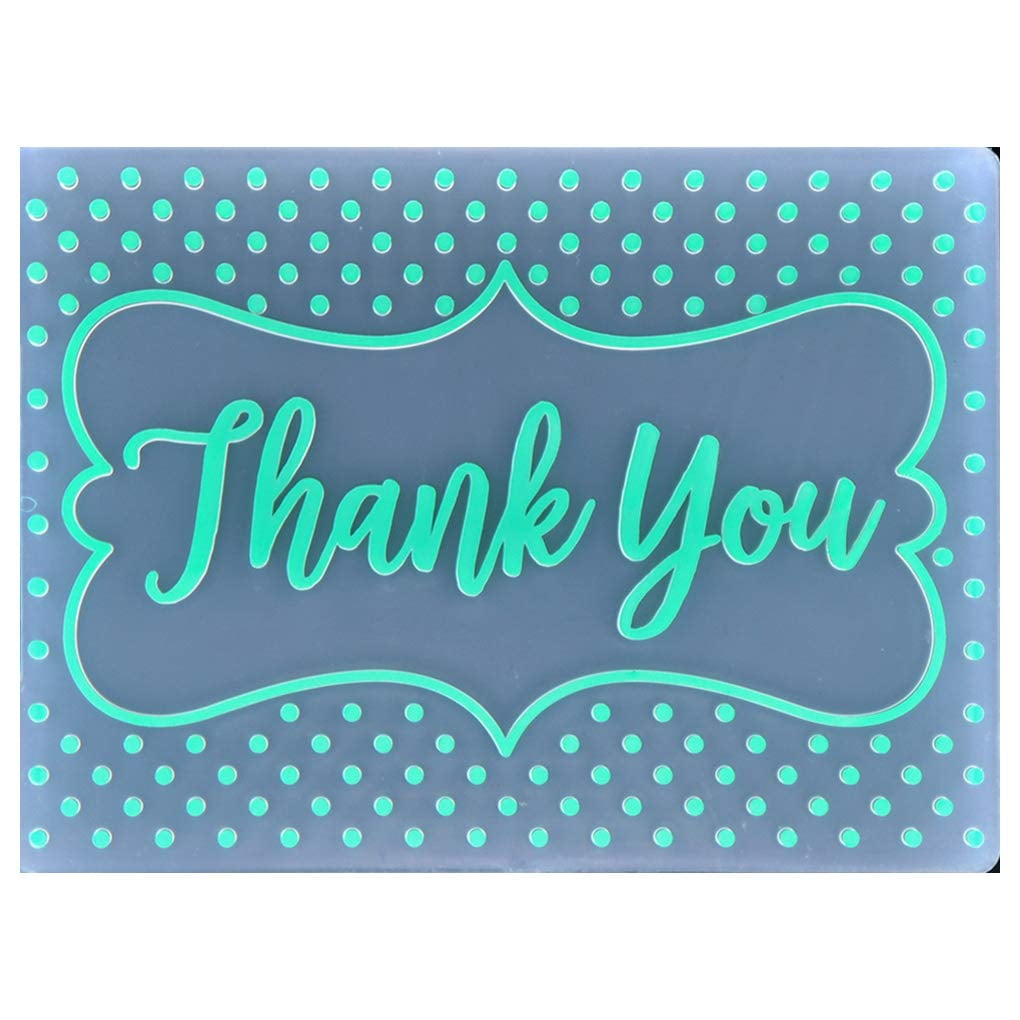 KWELLAM Thank You Plastic MMF7 Embossing Folders for Card Making ...
