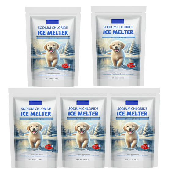 KWHOME Ice Melt Pet Safe Ice Melt 100g/3.53oz Bag Fast-Acting Ice ...