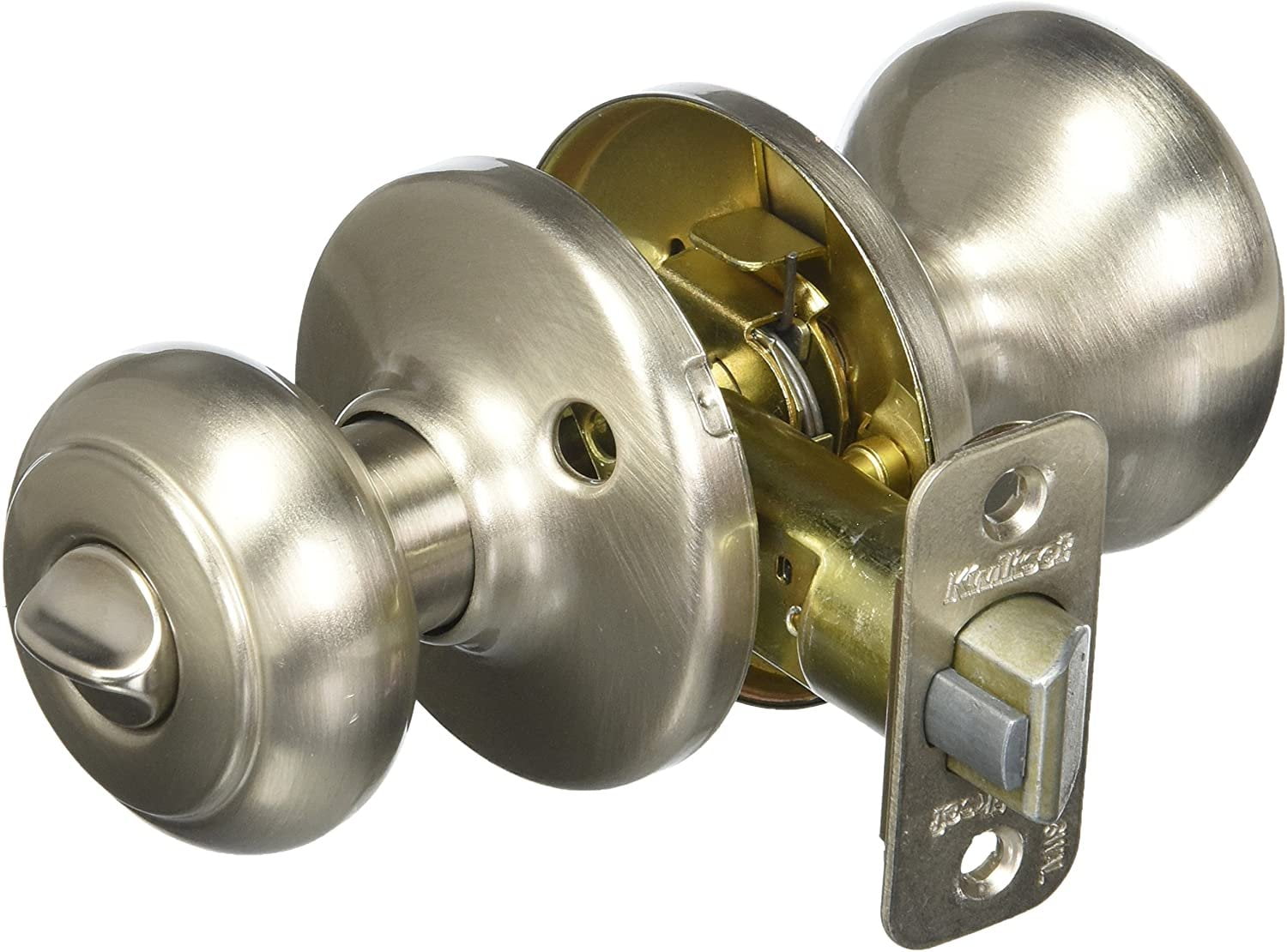 KWIKSET 94002-821 Security Cove Entry Lockset, Satin Nickel - Walmart.com