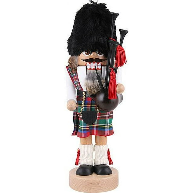 KWO Scottish Man with Bagpipe German Wood Christmas Nutcracker Scotland ...