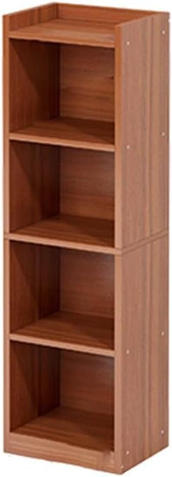 KWOKING Modern Closed Back Bookshelf Engineered Wood Bookcase for Home ...