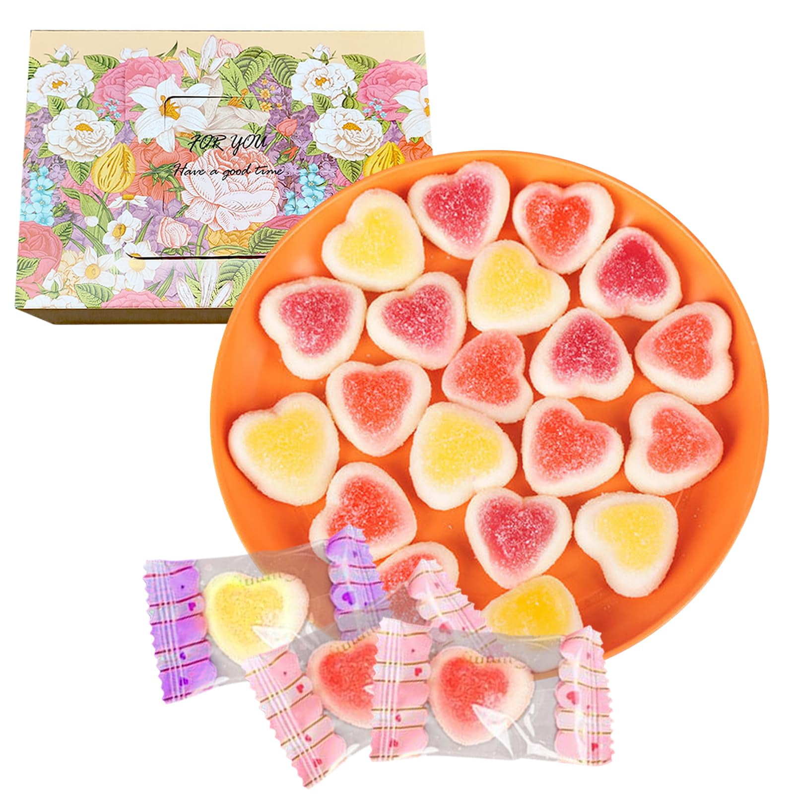 KWOLYKIM Mother's Gummy Candy, KEF16 Classic Assorted Flavored Colorful ...
