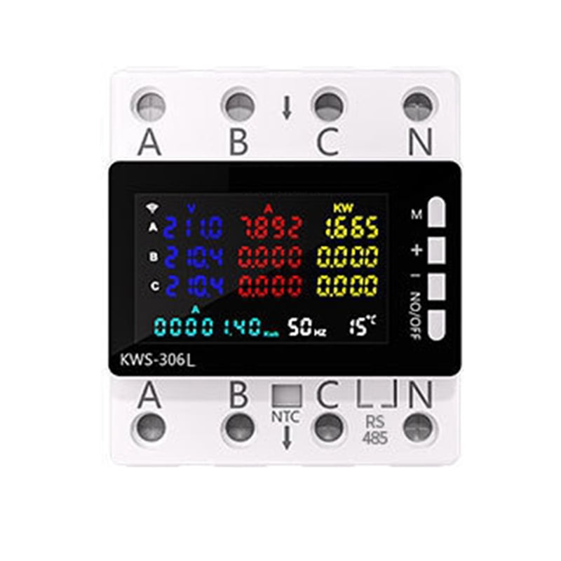 KWS-306L Power Meter RS485 Version AC Energy Power Voltmeter Voltage ...