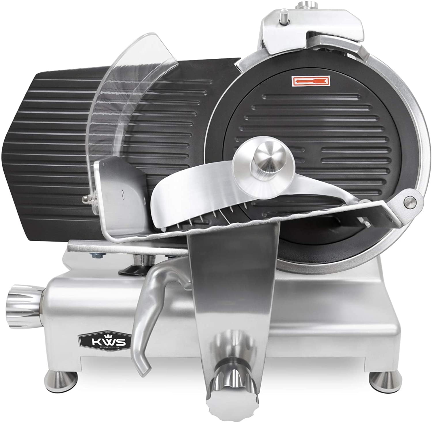 KWS MS-12ET Metal Collection Commercial 420W Electric Meat Slicer 12 ...