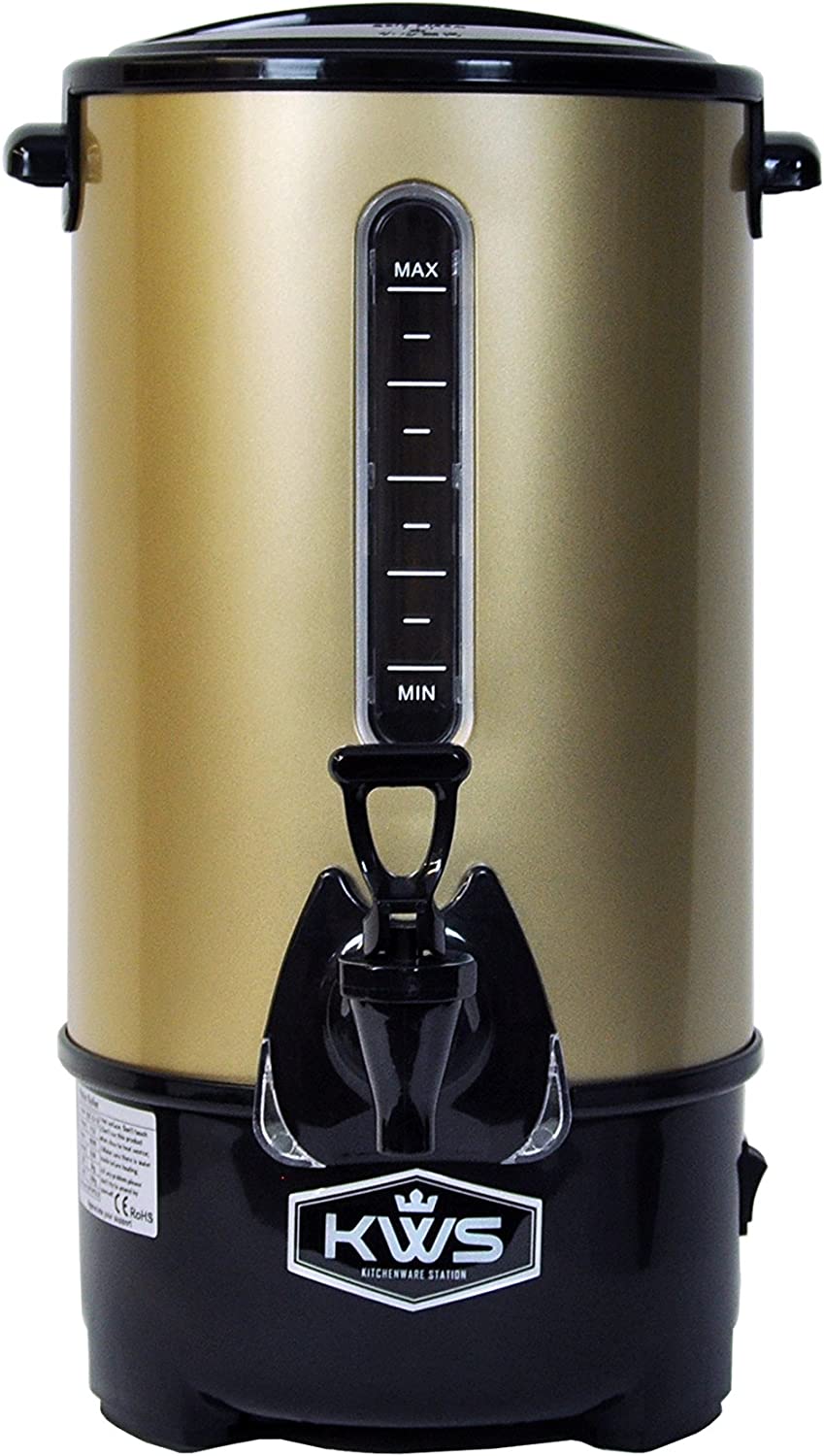 KWS WB-10 9.7L/ 41Cups Commercial Heat Insulated Water Boiler and ...