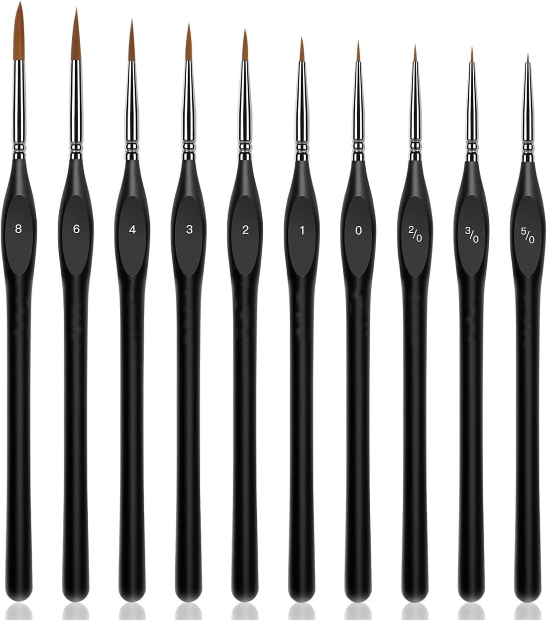 KWSLIN 10Pack Detail Paint Brush Set Miniature Painting Brushes Micro ...