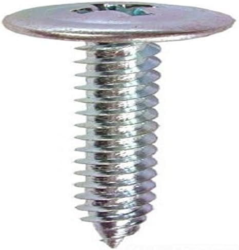 KWT81 Metal Piercing Screw, Wafer Head, Phillips, 8 by 1-Inch Length ...