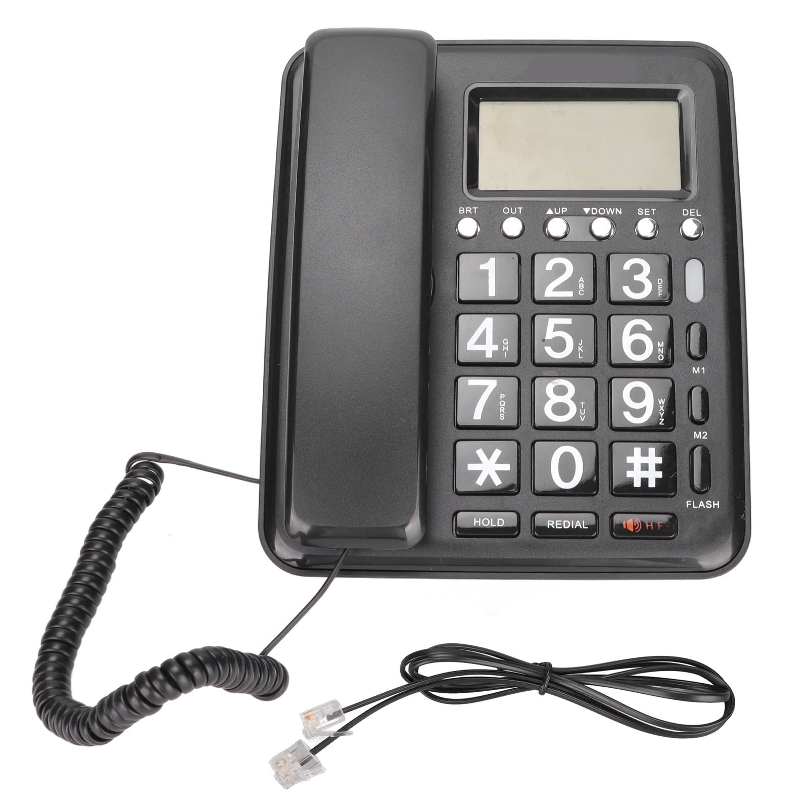 KX-T719CID Corded Phone Classical Big Button Hands Free Call Desk Phone ...