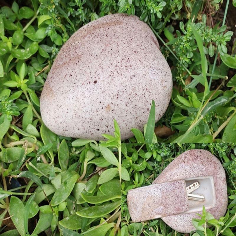 KX4B Realistic Stone Key Hider for Outdoor Garden Imitation Rock Key ...