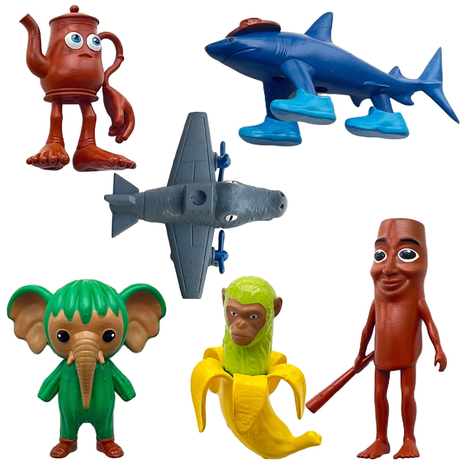 KXAAXS 6Pcs Italian Brainrot Animals Small Toy Set Tadatadatada Sahur ...