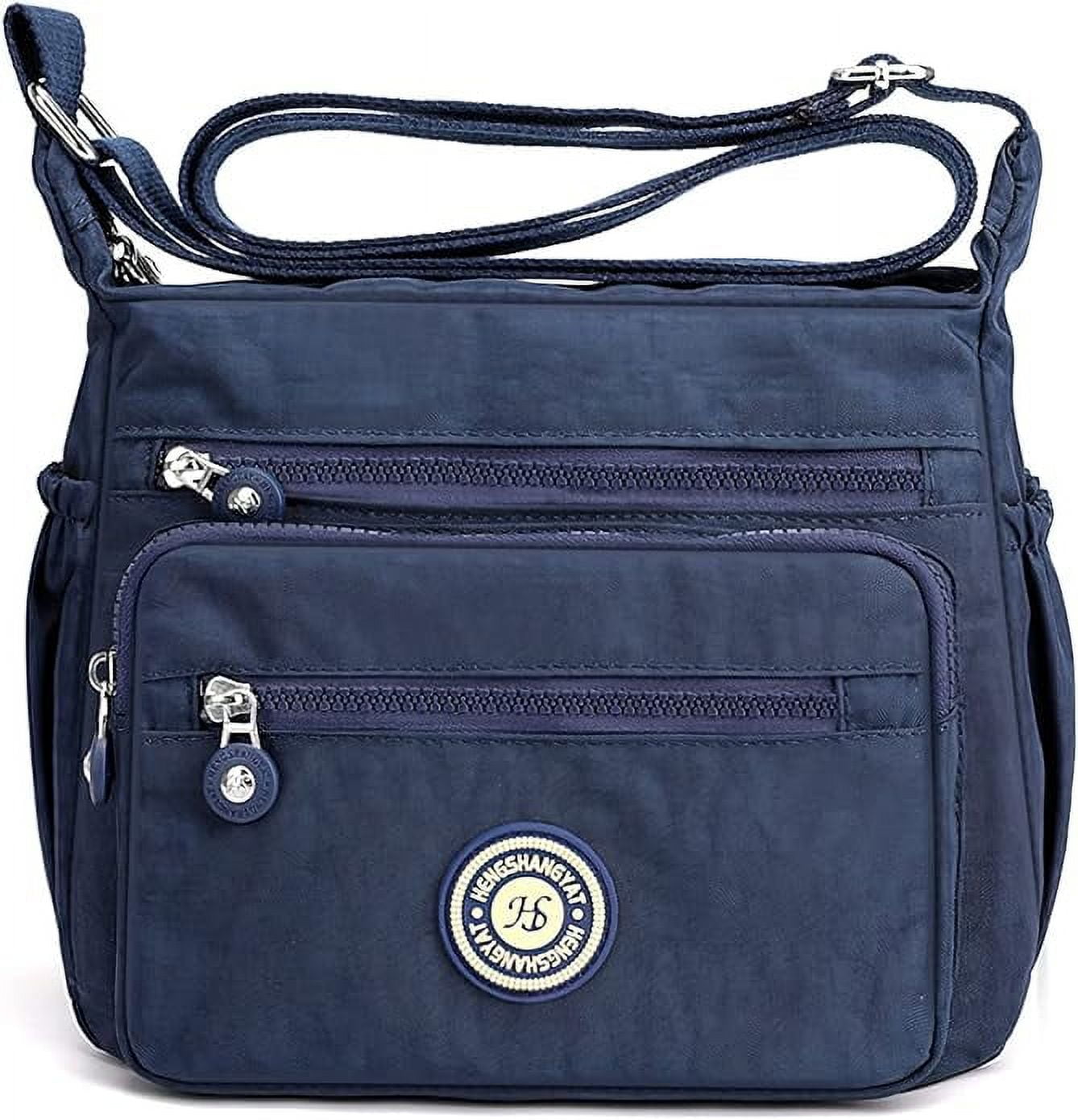 KXF Nylon Crossboby Bag for Women - Waterproof Zipper Multi-pocket ...