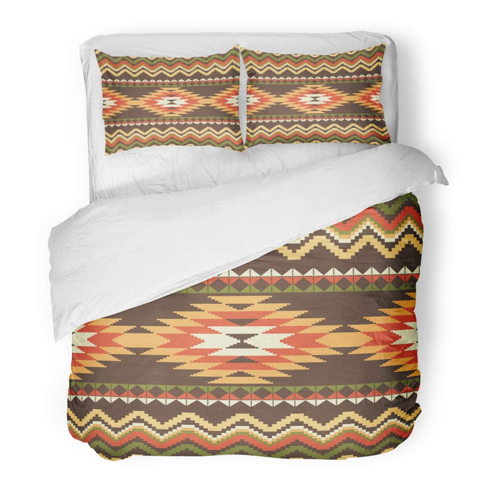 KXMDXA 3 Piece Bedding Set Abstract American Aztec Cultural Culture ...