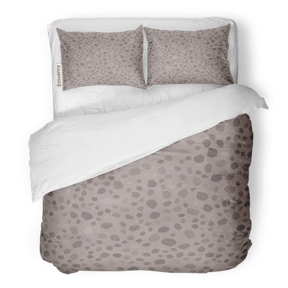 KXMDXA 3 Piece Bedding Set Brown Floor Marble Colored Gravel Rock Stone ...