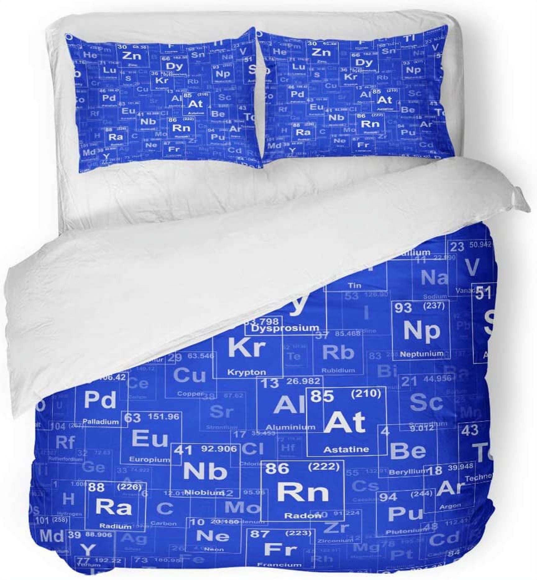 KXMDXA 3 Piece Bedding Set Chemistry Periodic Table of The Tileable ...