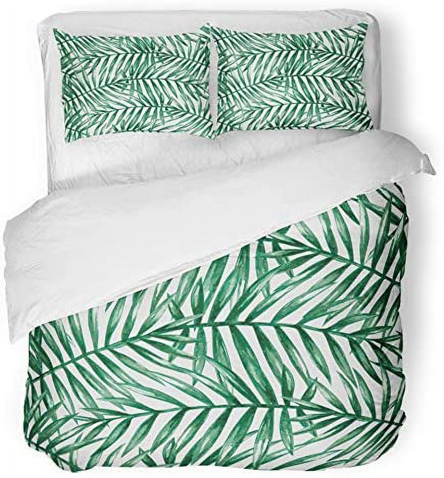 KXMDXA 3 Piece Bedding Set Colorful Tree Watercolor Tropical Palm ...