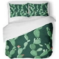 KXMDXA 3 Piece Bedding Set Green Arizona Cactus Watercolor Beautiful ... KXMDXA 3 Piece Bedding Set Green Arizona Cactus Watercolor Beautiful ...