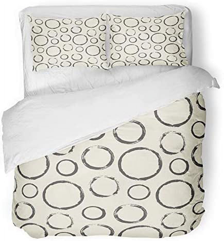 KXMDXA 3 Piece Bedding Set Hand Ink Circles Graphic Design for ...