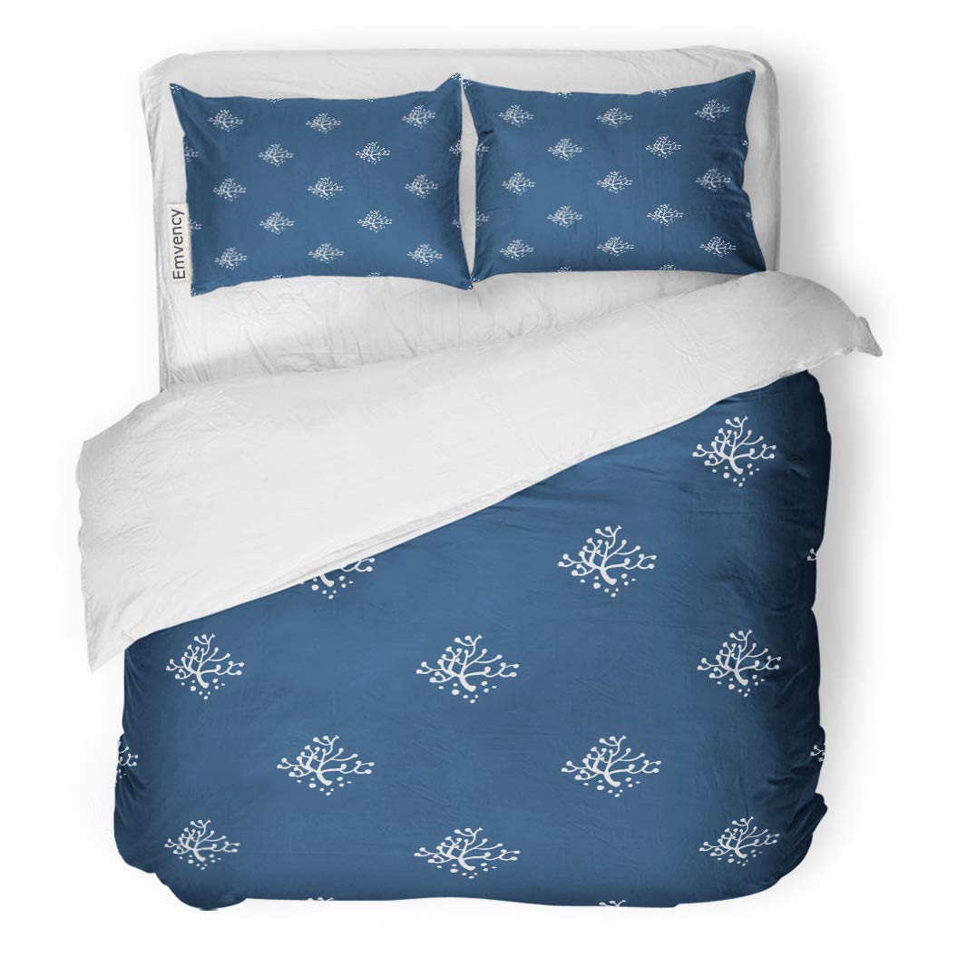 KXMDXA 3 Piece Bedding Set Pattern Indigo Blue Delft Dutch Ceramic ...