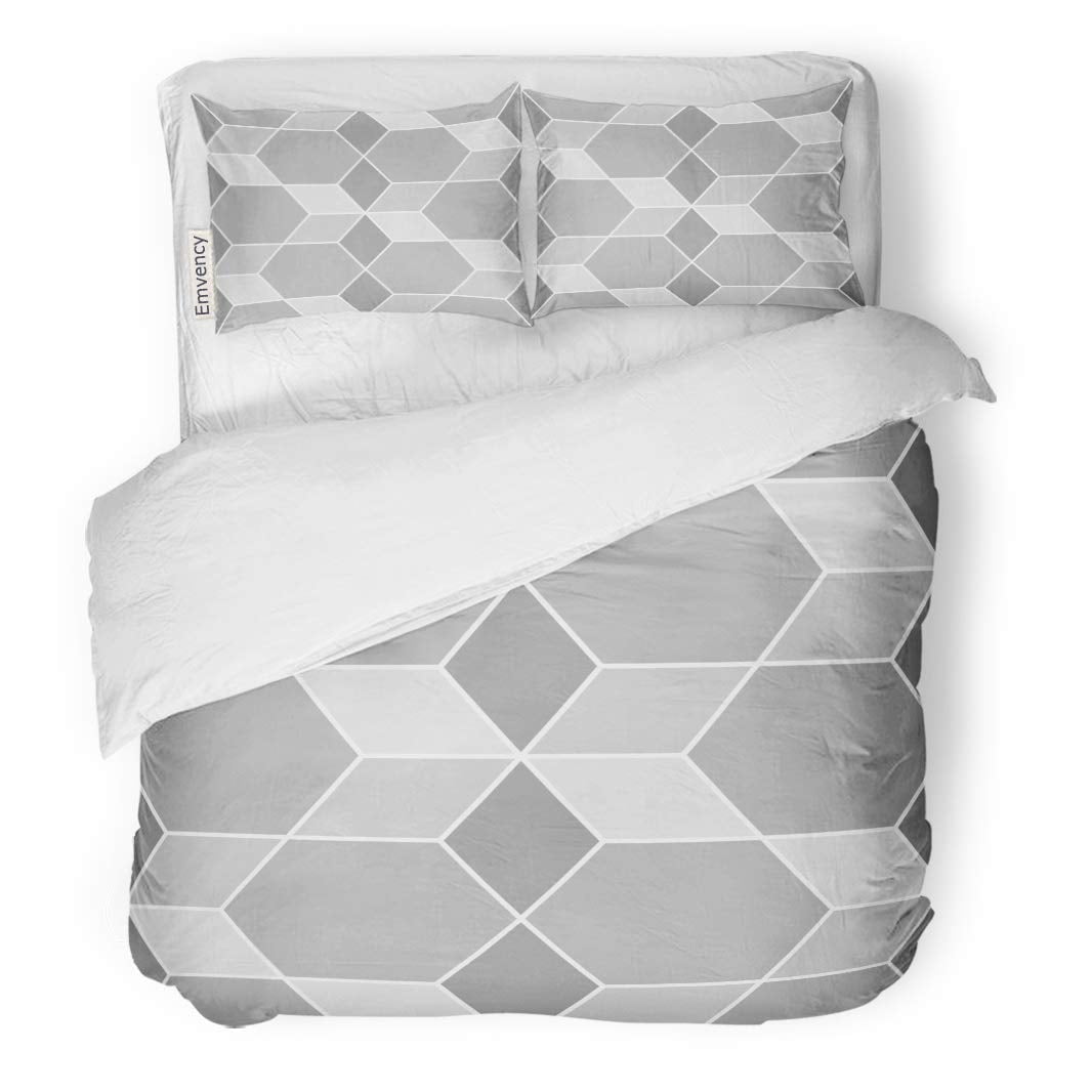 KXMDXA 3 Piece Bedding Set Rhombuses Hexagons Diamonds Lozenges Mosaic ...