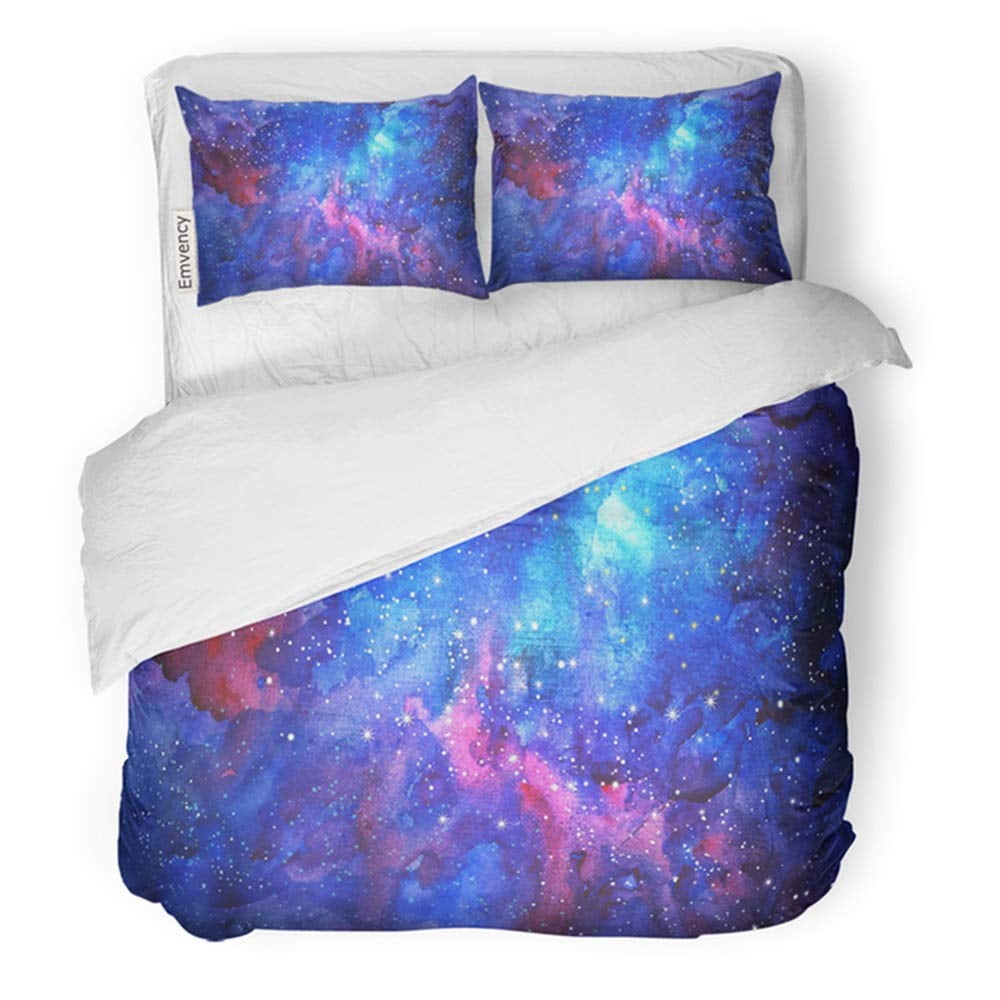 KXMDXA 3 Piece Bedding Set Space Galaxy Watercolor Night Sky Stars and ... KXMDXA 3 Piece Bedding Set Space Galaxy Watercolor Night Sky Stars and ...