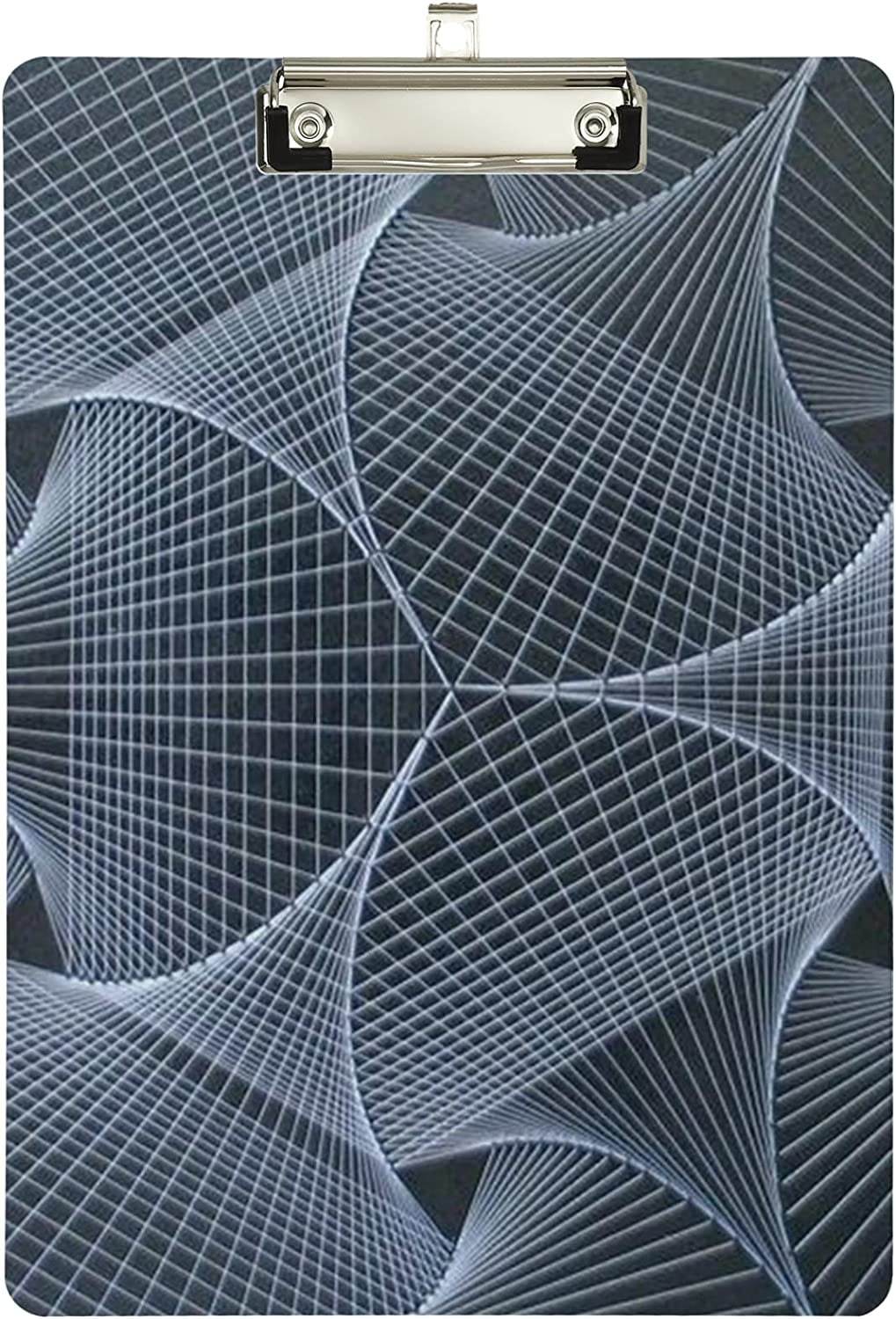 KXMDXA 3D String Geometry Print Clipboard Hardboard Wood Nursing Clip ...