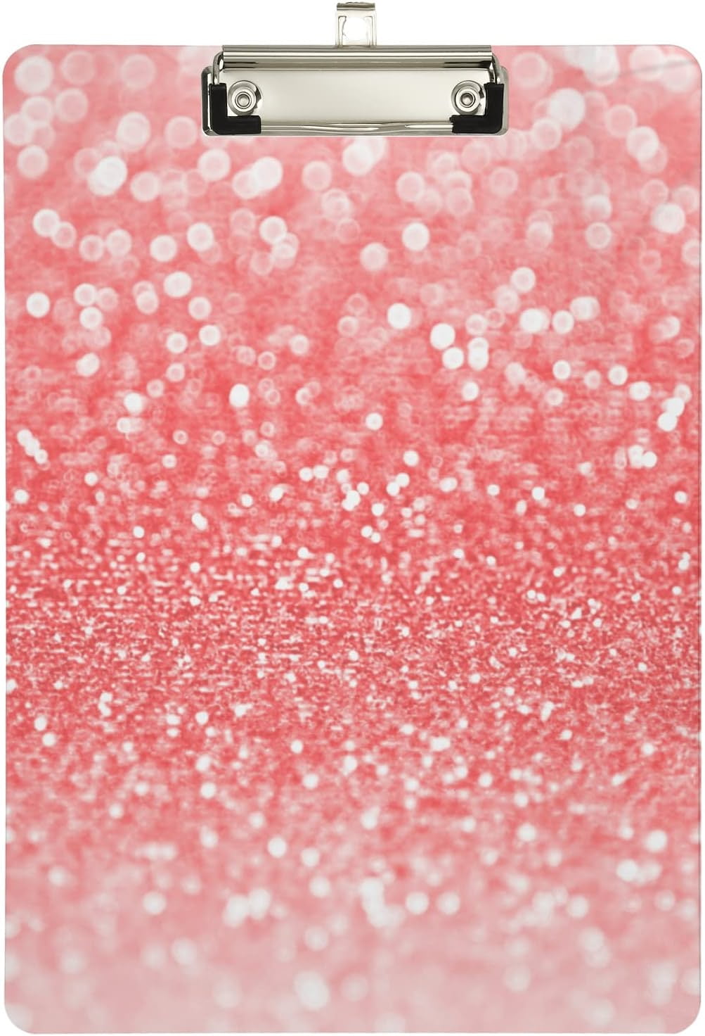 KXMDXA Abstract Coral Pink Glitter Clipboard Hardboard Wood Nursing ...