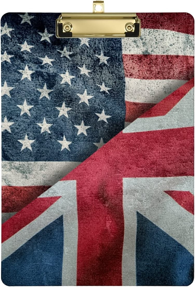 KXMDXA Amerika Flag Clipboard Hardboard Wood Nursing Clip Board and ...