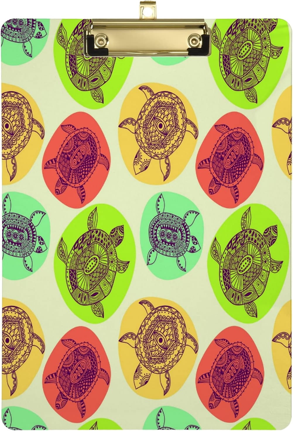 KXMDXA Art Sea Turtles Clipboard Hardboard Wood Nursing Clip Board and ...