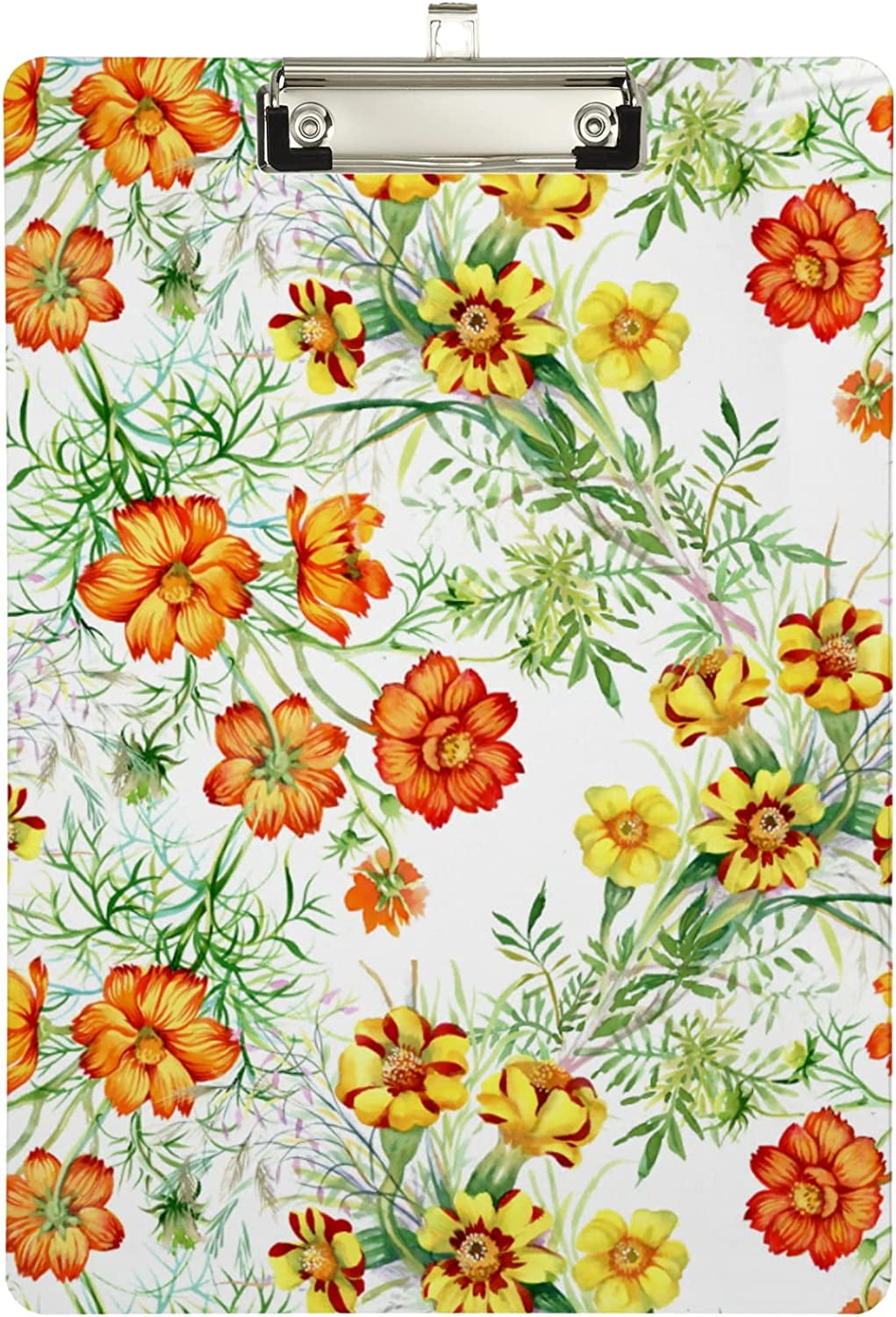 KXMDXA Autum Fresh Floral Flowers Clipboard Hardboard Wood Nursing Clip ...