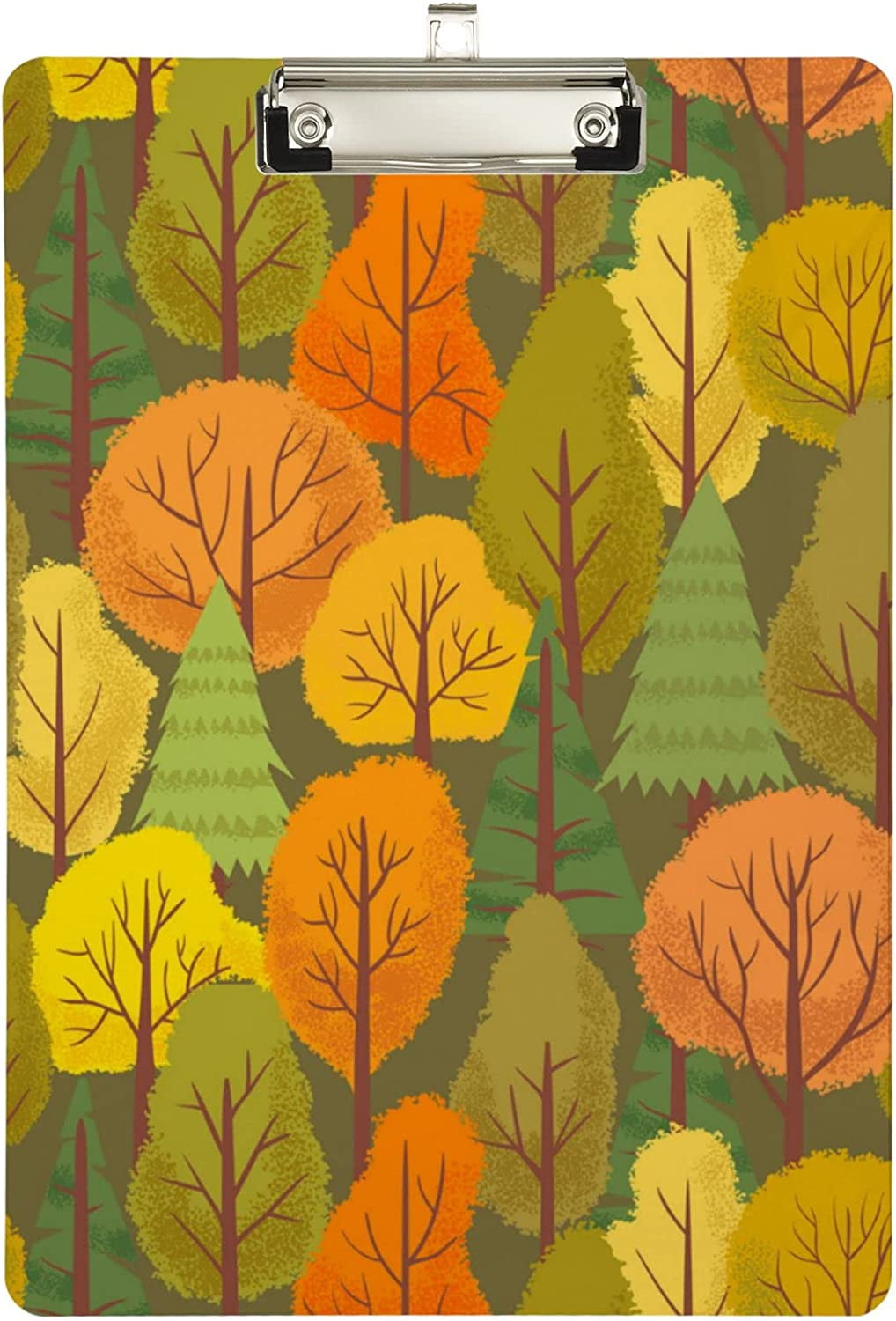 KXMDXA Autumn Forest Trees Pattern Clipboard Hardboard Wood Nursing ...