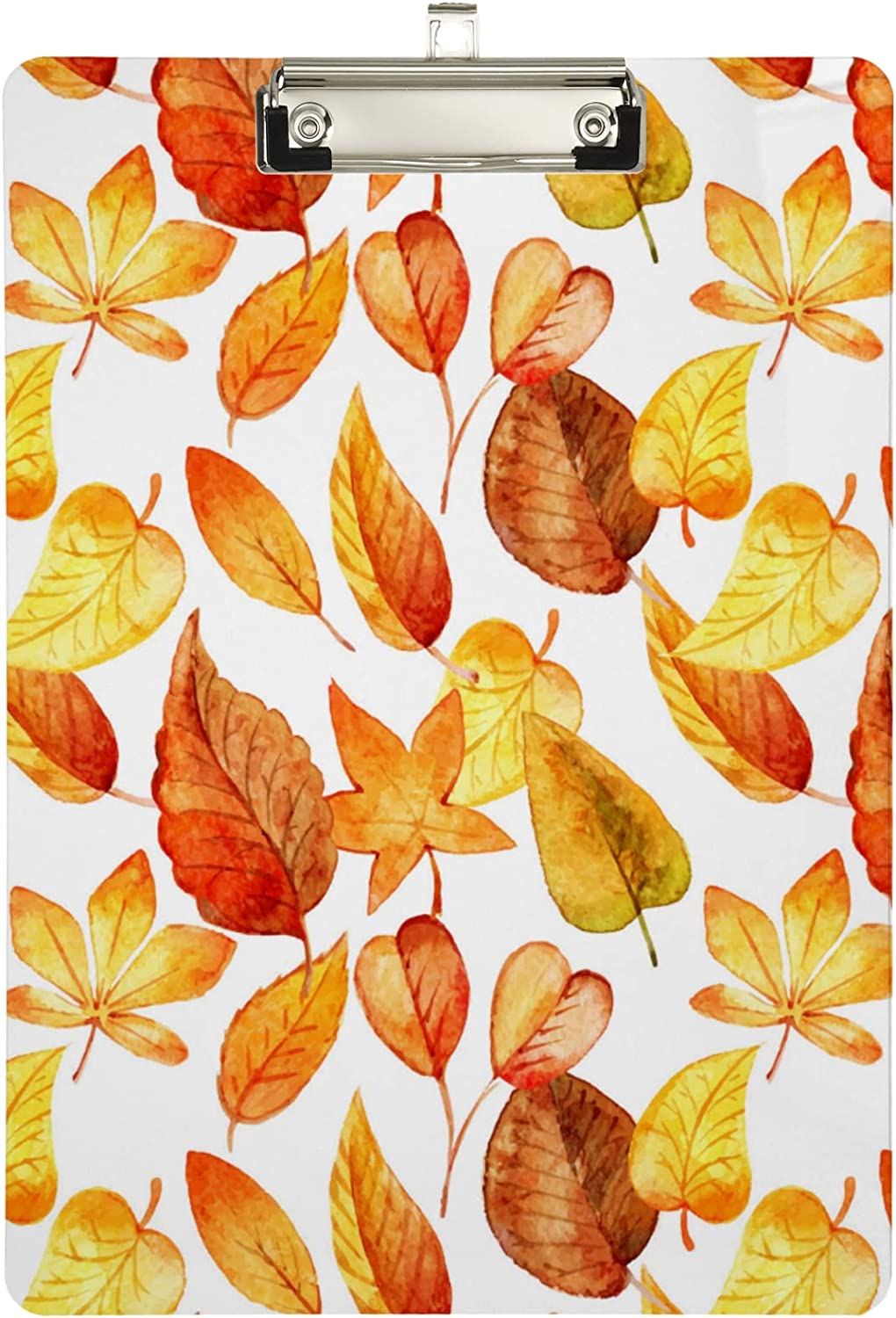 KXMDXA Autumn Leaves Floral Clipboard Hardboard Wood Nursing Clip Board ...