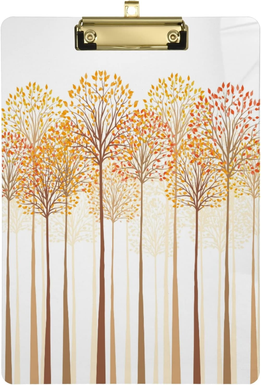 KXMDXA Autumn Trees Cute Clipboard Hardboard Wood Nursing Clip Board ...