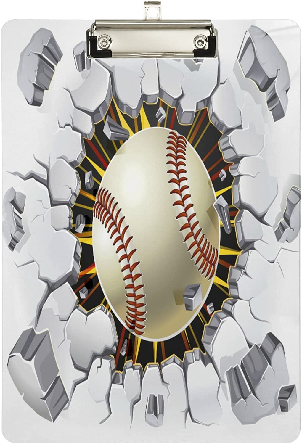 KXMDXA Baseball from Old Plaster Wall Clipboard Hardboard Wood Nursing ...