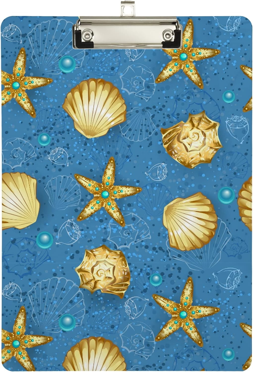 KXMDXA Beautiful Seashells Starfish Clipboard Hardboard Wood Nursing ...
