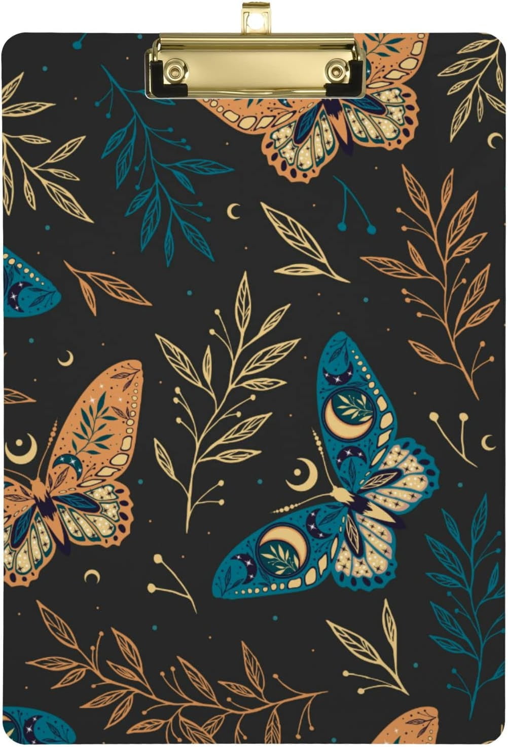 KXMDXA Boho Magic Butterfly Clipboard Hardboard Wood Nursing Clip Board ...