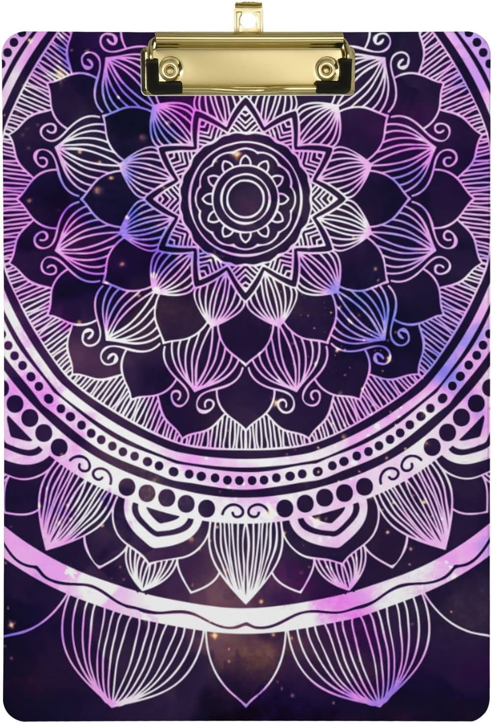 KXMDXA Boho Mandala Clipboard Hardboard Wood Nursing Clip Board and ...