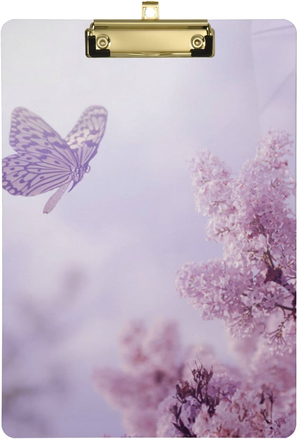 KXMDXA Butterfly Flowers Clipboard Hardboard Wood Nursing Clip Board ...