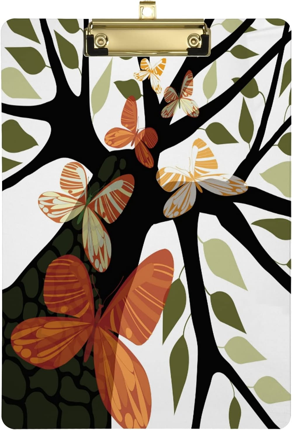 KXMDXA Butterfly Tree Clipboard Hardboard Wood Nursing Clip Board and ...