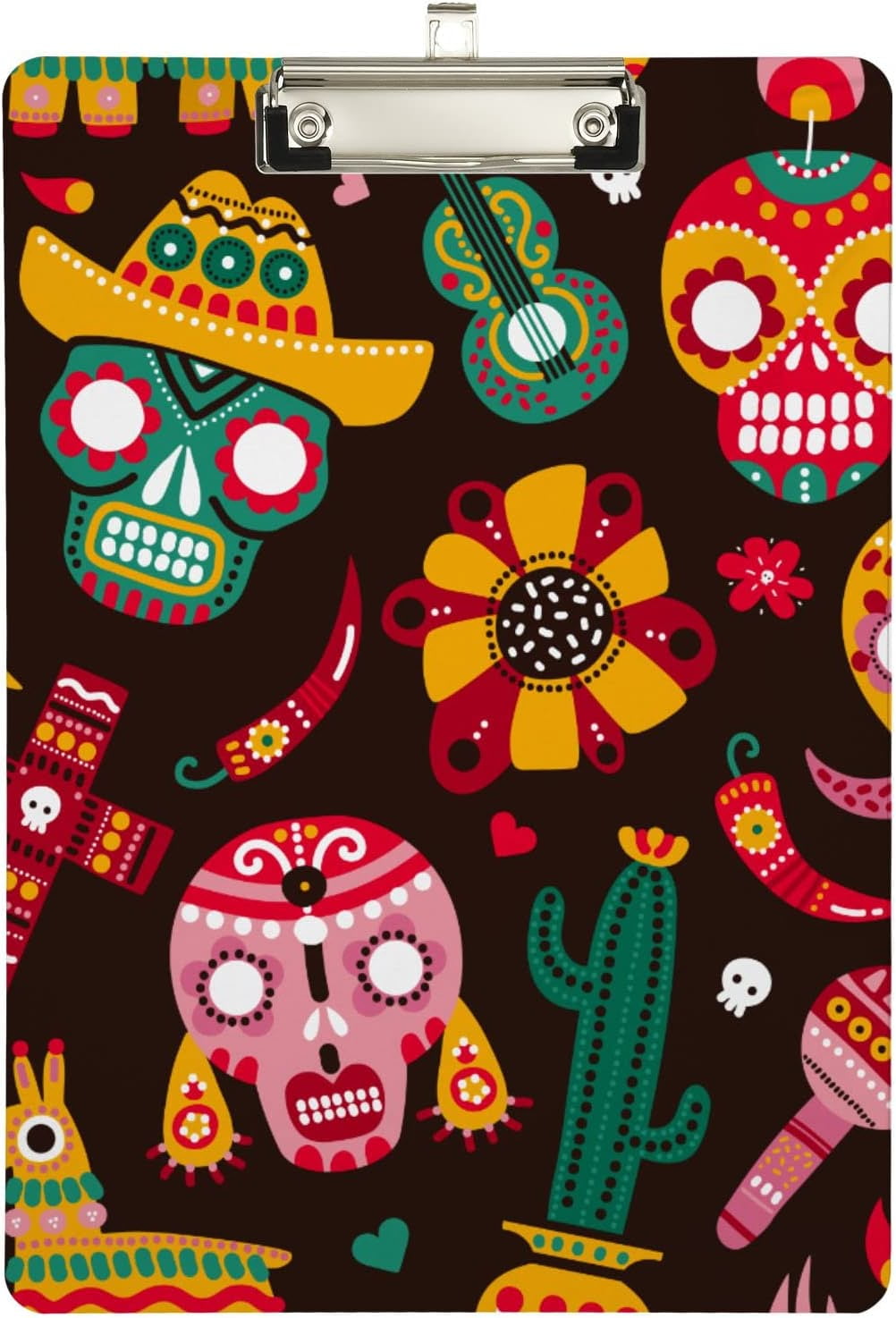 KXMDXA Cactus Llama Skull Clipboard Hardboard Wood Nursing Clip Board ...