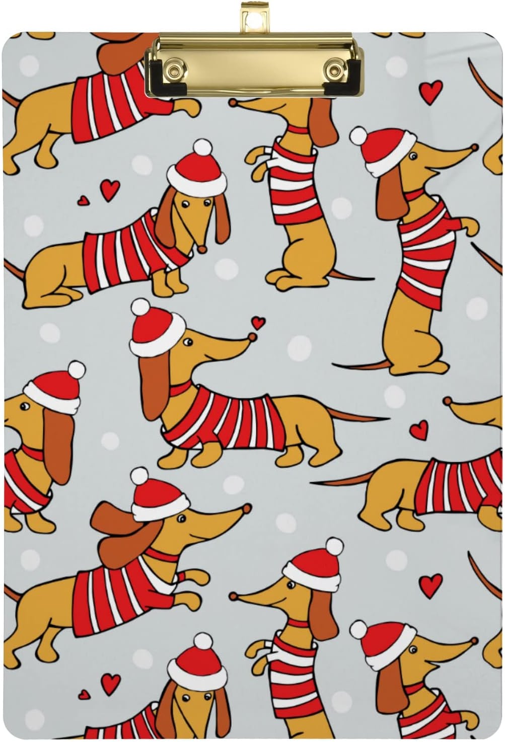 KXMDXA Cartoon Dogs Dachshund Clipboard Hardboard Wood Nursing Clip ...