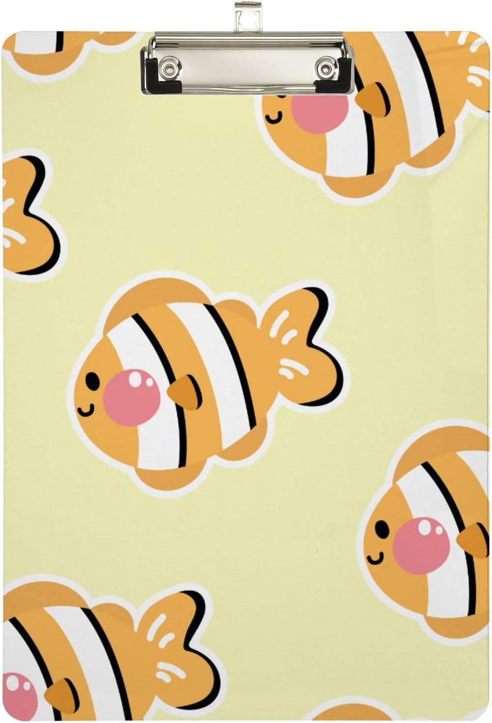 KXMDXA Cartoon Fish Clipboard Hardboard Wood Nursing Clip Board and ...