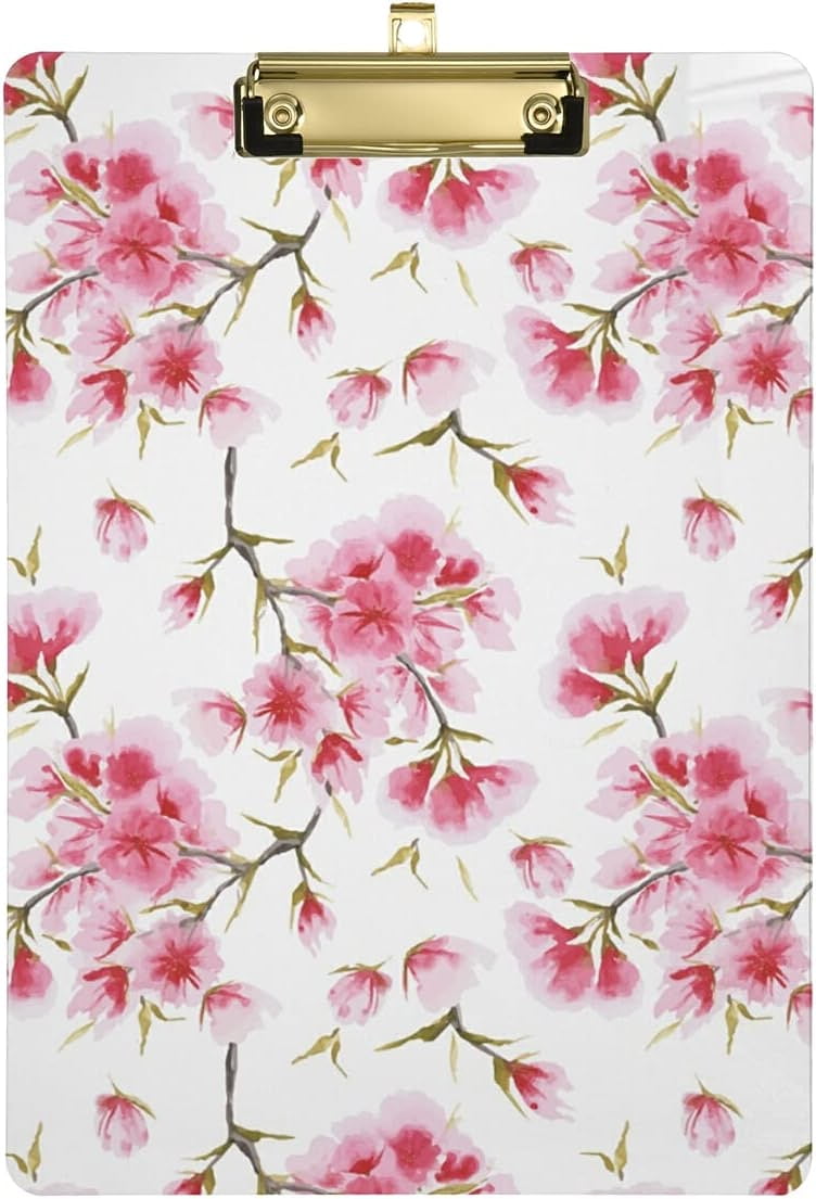 KXMDXA Cherry Clipboard Hardboard Wood Nursing Clip Board and Pull for ...